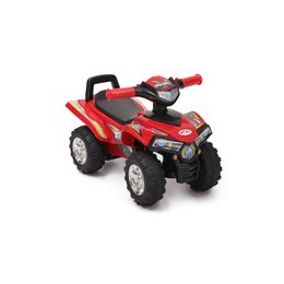 Moni Rutschauto ATV 551 ab 1 Jahr mit Musikfunktion, Hupe, Quad Design schwarz/rot