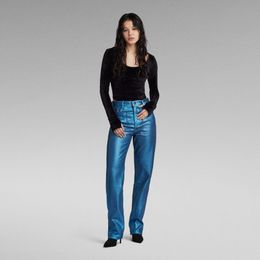 G-Star Raw Viktoria High Straight Jeans - Dunkelblau - Damen