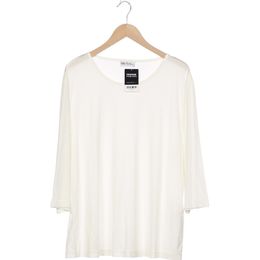 Ulla Popken Damen Langarmshirt, weiß, Gr. 54