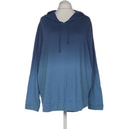 Ulla Popken Damen Kapuzenpullover, blau, Gr. 54