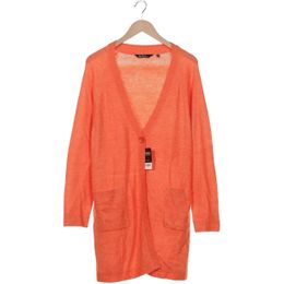 Ulla Popken Damen Strickjacke, orange, Gr. 42