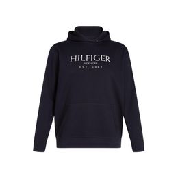 Tommy Hilfiger Big & Tall Hoodie TOMMY HILFIGER BIG & TALL "BT-BIG HOODY-B" Gr. 4XL, blau (desert sky) Herren Sweatshirts in Großen Größen, mit Logostickerei am Ärmel