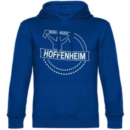 multifanshop® Kapuzen Sweatshirt - Hoffenheim - Meine Fankurve - Druck weiß