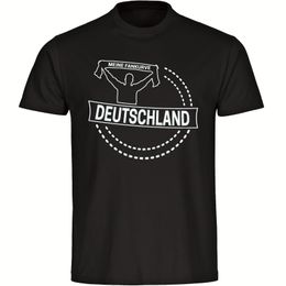 multifanshop® Kinder T-Shirt - Deutschland - Meine Fankurve - Druck weiß