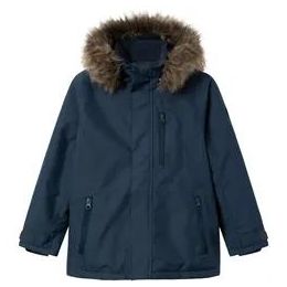 Skijacke name it "NKMSNOW10 SKI JACKET SOLID FO NOOS" Gr. 140, blau (schwarz sapphire) Jungen Jacken