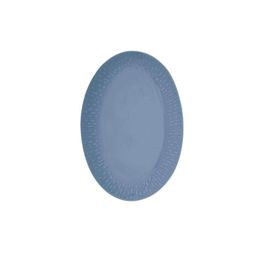 aida - Life in Colour - Confetti - Blueberry oval fad m/relief porcelæn (13434)