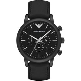 Chronograph Emporio Armani "AR1970" Armbanduhren schwarz Herren Quarzuhr, Armbanduhr, Herren, Stoppfunktion, Datum, 1224-Std.-Anzeige