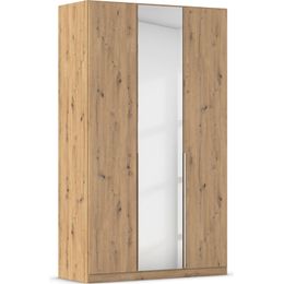 Drehtürenschrank Rauch "Kleiderschrank Schrank Garderobe AGORDO mit Dekor- oder Hochglanzfront" Schränke Gr. B/H/T: 136 cm x 229 cm x 54 cm, 3 St., braun (eiche artisan) durchdachte Innenausstattung, in 6 Breiten und 2 Höhen MADE IN GERMANY Bestseller