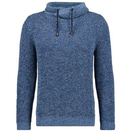 Rollkragenpullover Ragman Gr. 56, blau (blau, melange, 172) Herren Pullover