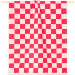 Strandtuch Pad "Chess" Handtücher (Packung) Gr. B/L: 100cm x 180cm, Karo, pink Made in Europe