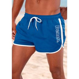 Badeshorts Bench. "Bradley" Gr. L (52), N-Gr, blau Herren Badehosen mit coolem Logodruck