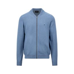 Strickjacke Fynch-Hatton Gr. 4XL, blau (cloud blue) Herren Strickjacken mit Reißverschluss