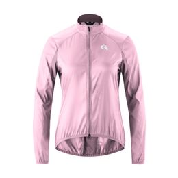 Fahrradjacke Gonso "PORLEZZA" Gr. 40, rosa (babyrosa) Damen Jacken Radjacke, atmungsaktive Rennrad-Windjacke, Funktionsjacke