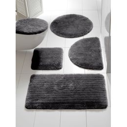 Badematte HEINE HOME Badematten Gr. rechteckig (50cm x 45cm),, grau (anthrazit)