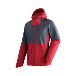 Funktionsjacke Maier Sports "Metor Move M" Gr. 48, rot (dunkelrot) Herren Jacken Outdoorjacke, wasserdicht, RV-Taschen, Kapuze