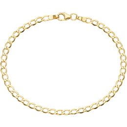 Goldarmband Firetti "Schmuck Geschenk Gold 375 Armschmuck Armband Weitpanzerkette" Armbänder Gr. 19, Gelbgold 375, gelb (gelbgoldfarben) Damen