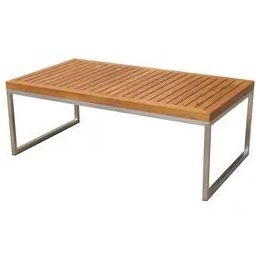 OUTFLEXX Kaffeetisch, natur, FSC-Teak / Edelstahl, 110x60x40 cm