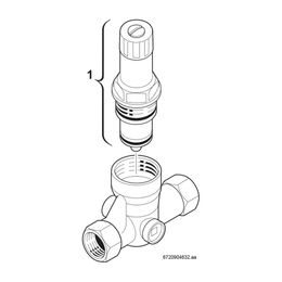 Junkers BOSCH Installationszubehör Nr. 620/1 Druckminderer einstellbar 7719002804