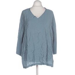 Ulla Popken Damen Bluse, blau, Gr. 56