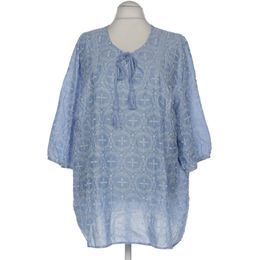 Ulla Popken Damen Bluse, blau, Gr. 58