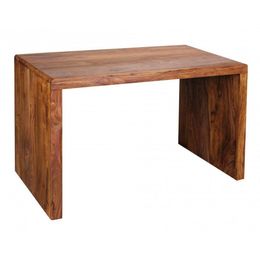 Wohnling Design Natur Sheesham Massivholz Schreibtisch 120 x 60 x 76 cm