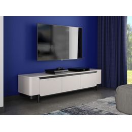 TV-Board FORTE Sideboards Gr. B/H/T: 204,9cm x 49,1cm x 44,8cm, beige (sand/schwarz) TV Board, Soft Close, Stauraum