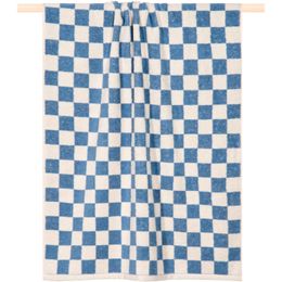 Strandtuch Pad "Chess" Handtücher (Packung) Gr. B/L: 100cm x 180cm, Karo, blau Made in Europe