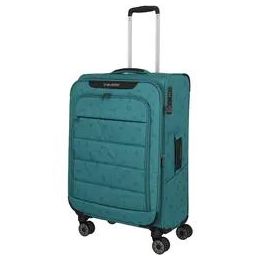 Travelite Reisekoffer Skaii Trolley 67 cm erweiterbar 4 Rollen 62 l - Türkis