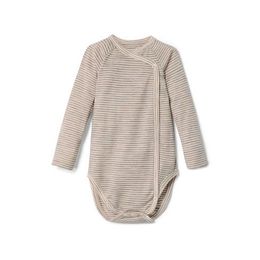 Tchibo Body mit RWS-Wolle - Beige/Gestreift - Baby - Gr.: 86/92