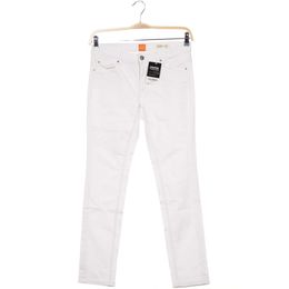 BOSS Orange Damen Jeans, weiß, Gr. 27