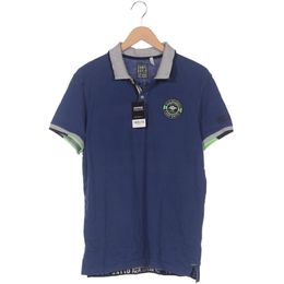 CAMP DAVID Herren Poloshirt, blau, Gr. 52