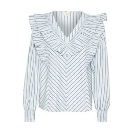 Kaffe Bluse 'KA Jerrie' Damen Größe XS hellblau / schwarz