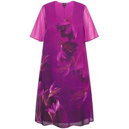 Ulla Popken Kleid Damen Größe 50/52 aubergine / dunkellila