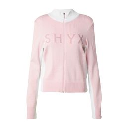 SHYX Strickjacke Damen Gr&ouml;&szlig;e XXL rosa / wei&szlig;