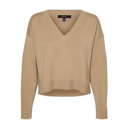 V&eacute;ro Moda VERO MODA Pullover 'VMGOLD LINK' Damen Gr&ouml;&szlig;e M dunkelbeige