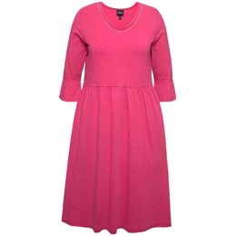 Ulla Popken Kleid Damen Gr&ouml;&szlig;e 42/44 himbeer Winterkleid