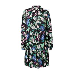 Y.A.S YAS Kleid 'YASALIRA' Damen Größe 42 creme / blau / smaragd / schwarz Winterkleid