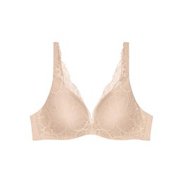 Triumph - Gefütterter Bügel-BH - Beige 075 - Body Make-up Illusion Lace - Unterwäsche für Frauen