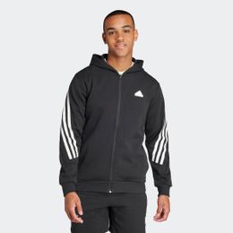 Kapuzensweatshirt adidas Sportswear "M FI 3S FZ" Gr. M, schwarz (black) Herren Sweatshirts