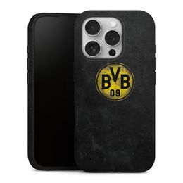 DeinDesign iPhone 16 Pro Handy Panzer Handyh&uuml;lle robuste Outdoor H&uuml;lle Schutzh&uuml;lle gl&auml;nzend Bvb Borussia Dortmund Merchandise Tough Case