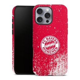 DeinDesign iPhone 16 Pro Max Handy Panzer Handyh&uuml;lle robuste Outdoor H&uuml;lle Schutzh&uuml;lle gl&auml;nzend Fcb Fc Bayern M&uuml;nchen Official Licensed Product Tough Case
