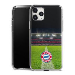 DeinDesign iPhone 11 Pro Max Handy Silikon H&uuml;lle Case transparent Handyh&uuml;lle Stadium Fc Bayern M&uuml;nchen Fcb Silikon Case