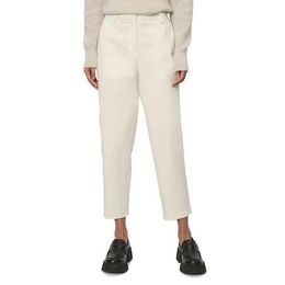 Marc O'Polo 7/8-Hose MARC O'POLO "Pants, modern chino style, tapered leg, high rise, welt pocket" Gr. 34, N-Gr, beige (chalky sand) Damen Hosen im modernen Chino-Style