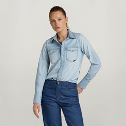 G-Star Raw Slim Western Hemd - Hellblau - Damen