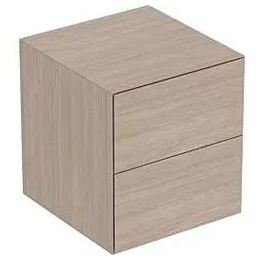 Geberit One Seitenschrank 505077005 45x49,2x47cm, 2 Schubladen, Eiche/Melamin Holzstruktur