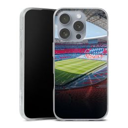 DeinDesign iPhone 16 Pro Handy Silikon H&uuml;lle Case transparent Handyh&uuml;lle Fcb Fc Bayern M&uuml;nchen Stadium Silikon Case