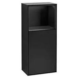 Villeroy & Boch Villeroy und Boch Finion Seitenschrank G510PDPD 41,8x93,6cm, rechts, Emotion, Regal oben Black matt, Black matt lacquer