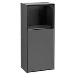 Villeroy & Boch Villeroy und Boch Finion Seitenschrank G510PDGK 41,8x93,6cm, rechts, Emotion, Regal oben Black matt, Anthracite matt