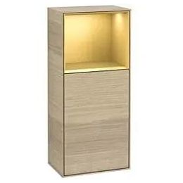 Villeroy & Boch Villeroy und Boch Finion Seitenschrank G510HFPC 41,8x93,6cm, rechts, Emotion, Regal oben Gold Matt, Oak Veneer