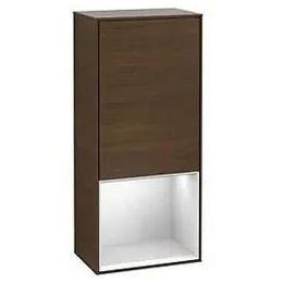 Villeroy & Boch Villeroy und Boch Finion Seitenschrank G550MTGN 41,8cm, rechts, Emotion, Regal unten White Matt, Walnut veneer